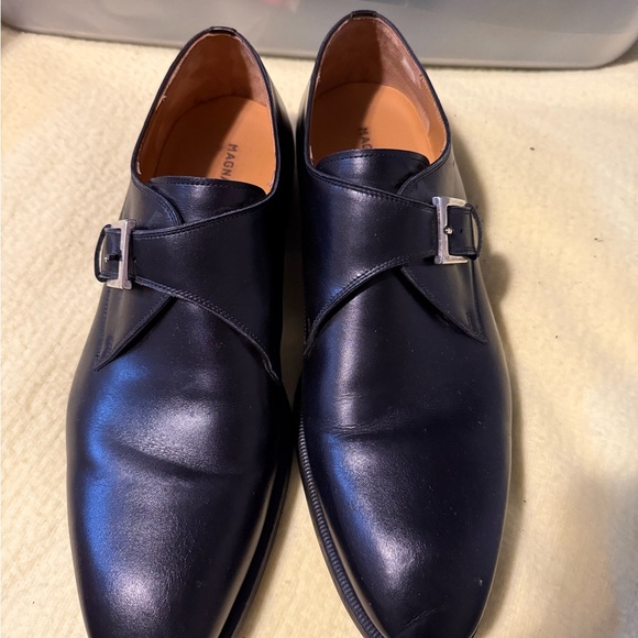 Magnanni | Shoes | Magnanni Mens Black Leather Oxfords With Buckle ...
